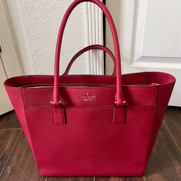 kate spade | Bags | Kate Spade Red Tote Bag | Poshmark